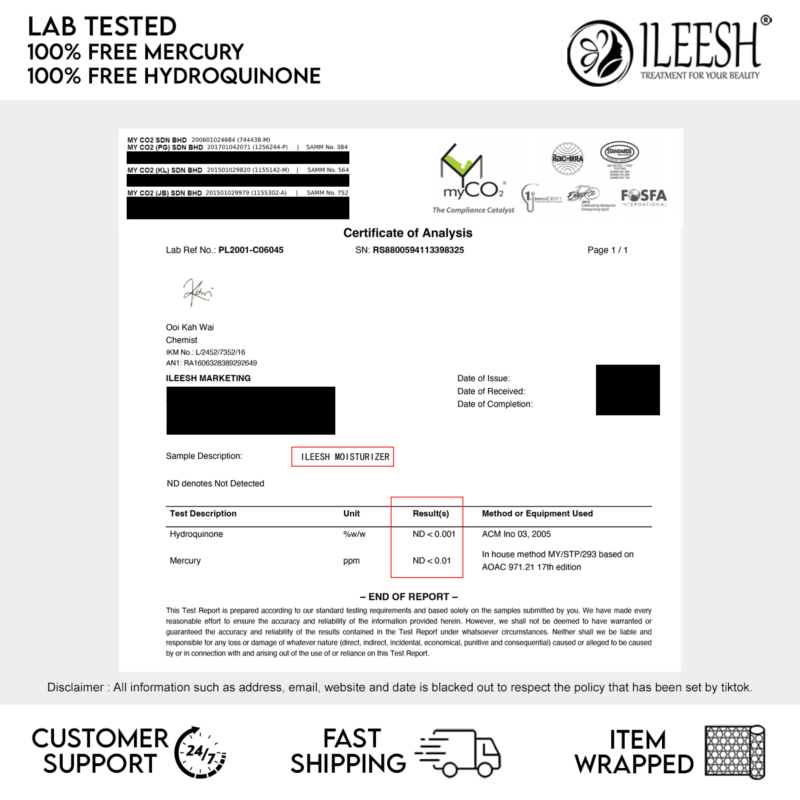 ILEESH Moisturizer (72 Hours Hydration) - 30ml | Skincare | ILEESH