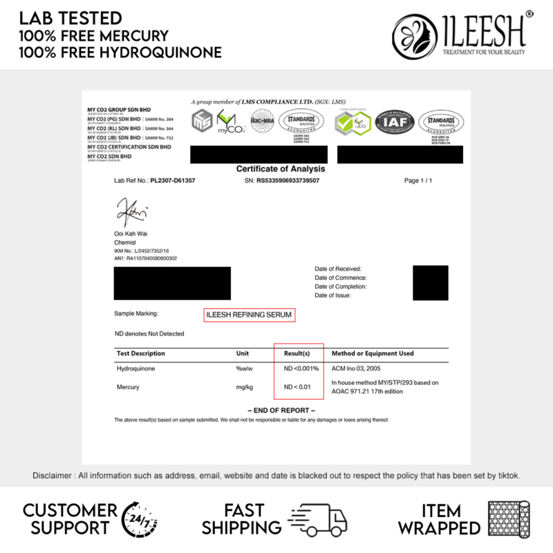 ILEESH Refining Serum (Brightening & Hydrating) - 20ml | Skincare | ILEESH